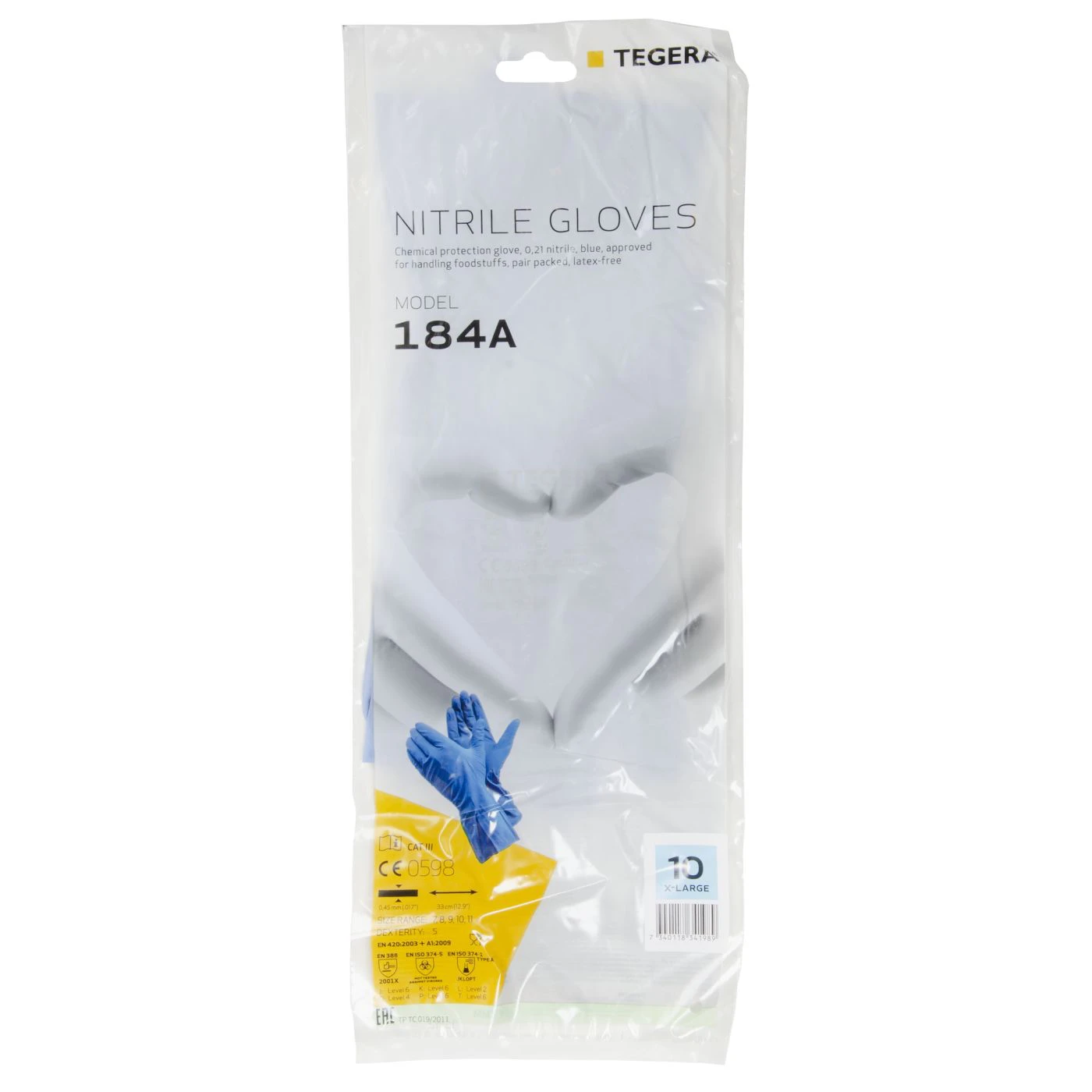 Mănuși de protecție chimică TEGERA CHEMFORCE 184A - Tegera